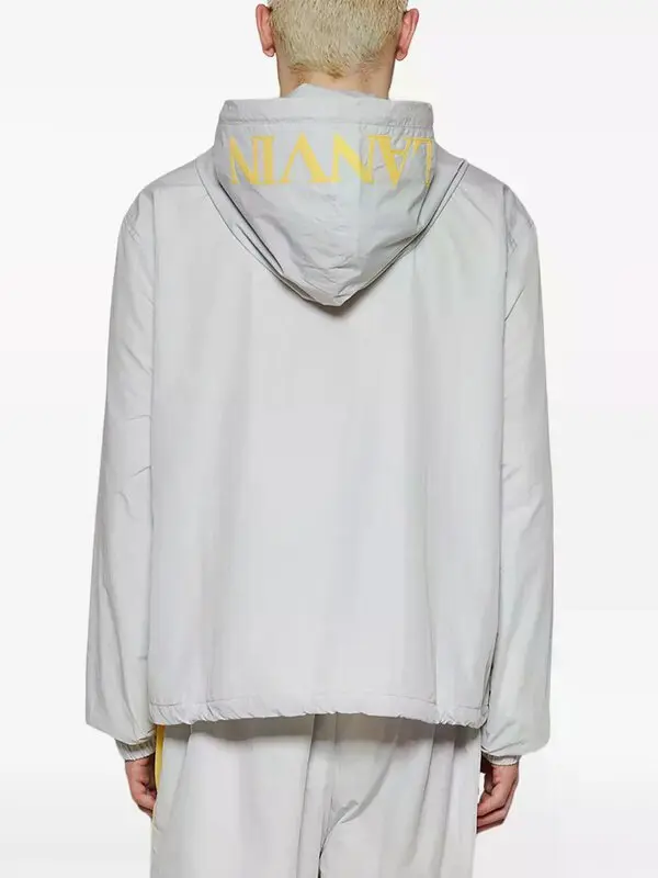 LANVIN Two-tone Zip-up Hoodie