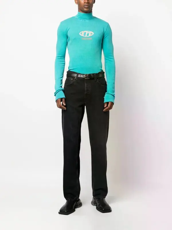 Martine Rose Logo-print High-neck Jumper