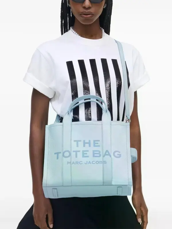 Marc Jacobs The Leather Medium Tote Bag - Blue