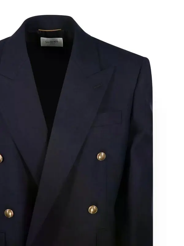 Saint Laurent Double-breasted Wool Blazer