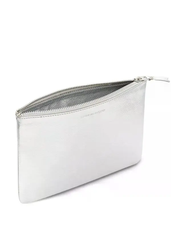 Comme Des Garçons Logo-embossed Leather Wallet