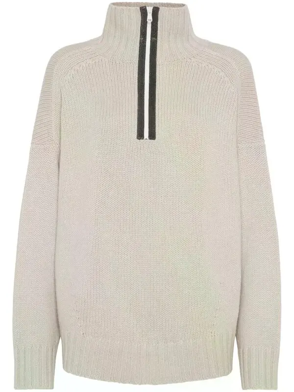 Brunello Cucinelli High-neck Knitted Cashmere Jumper