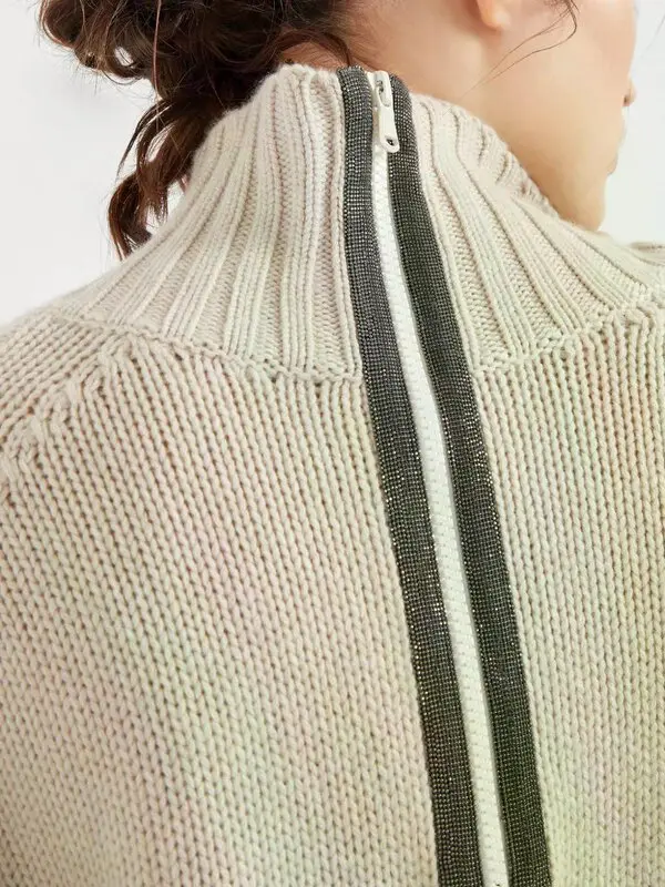 Brunello Cucinelli High-neck Knitted Cashmere Jumper