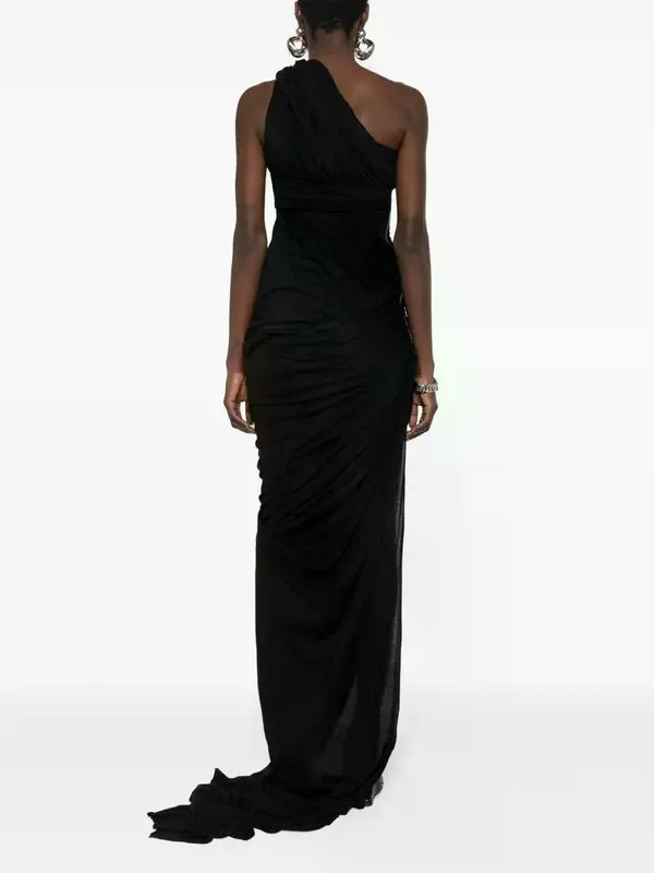 Rick Owens Draped One-shoulder Maxi Dress