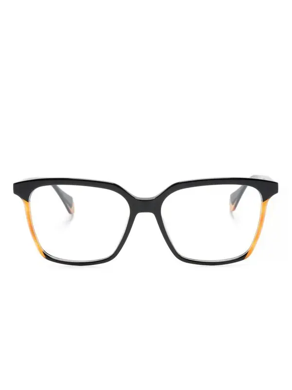 GIGI STUDIOS Wayfarer Frame Glasses - Black