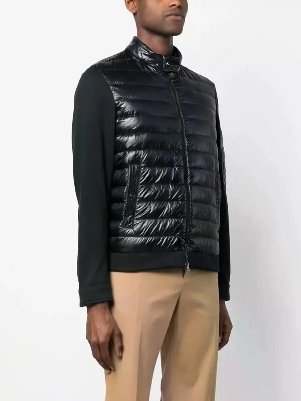 Herno Padded-panel Zipped Jacket - Black