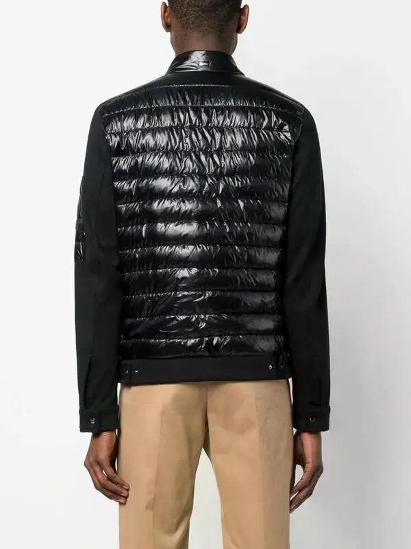 Herno Padded-panel Zipped Jacket - Black