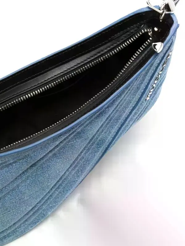 MUGLER Spiral Curve 01 Shoulder Bag - Blue