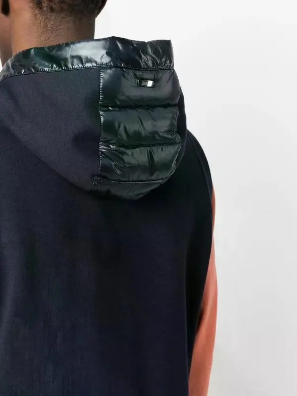 Herno Padded Hooded Gilet - Blue