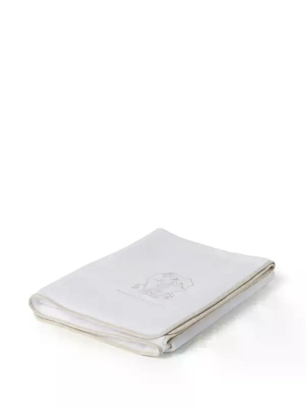 Brunello Cucinelli Logo-embroidered Cotton Towel