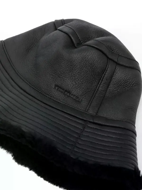 YVES SALOMON Reversible Shearling Bucket Hat