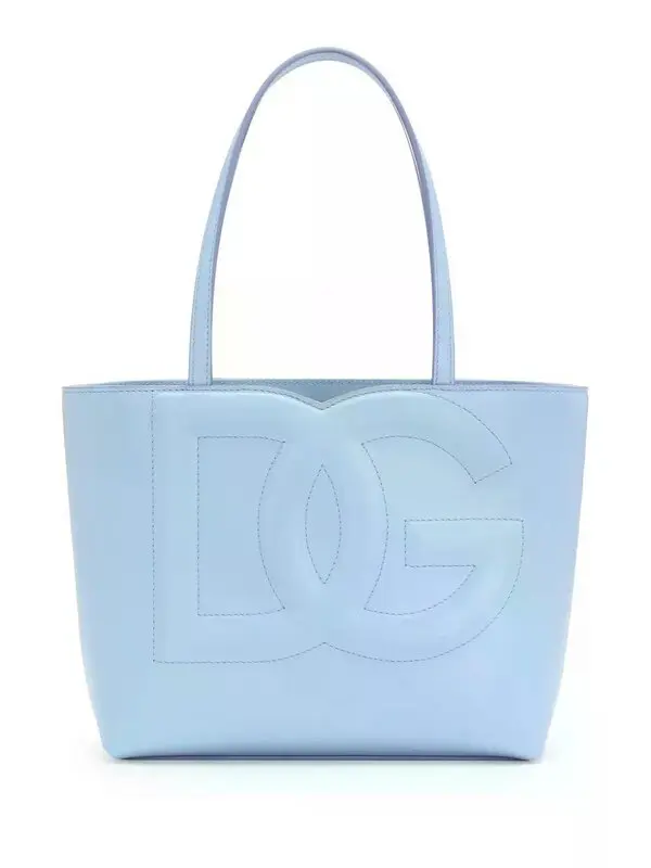 Dolce & Gabbana Dg Logo Leather Tote Bag