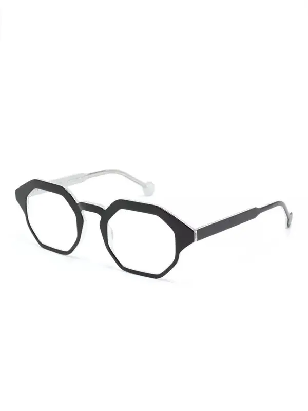 L.A. EYEWORKS Geometric-frame Glasses