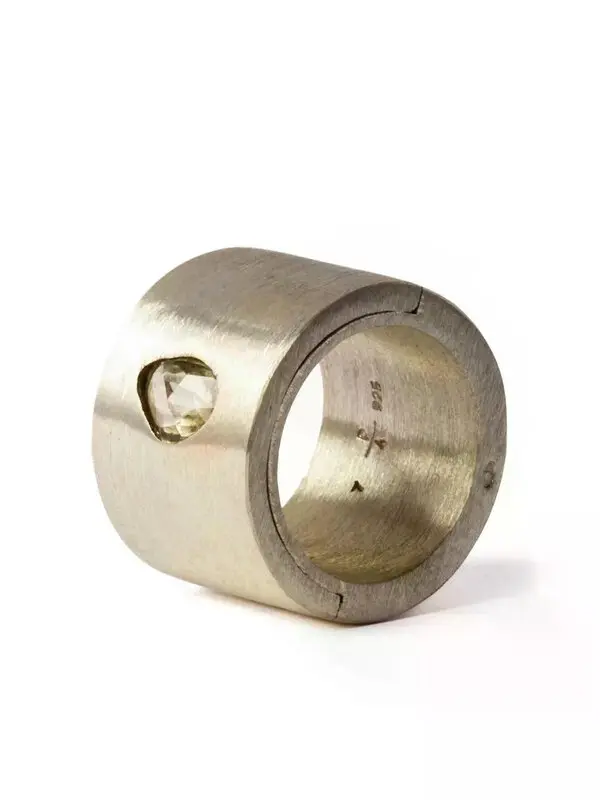 PARTS OF FOUR Sistema Sterling Sapphire Ring - Silver