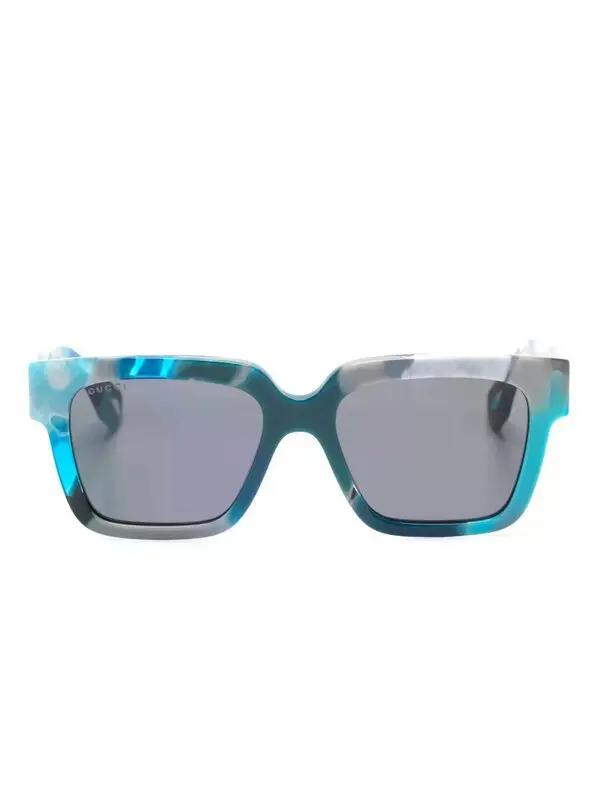 Gucci Square-frame Sunglasses - Blue