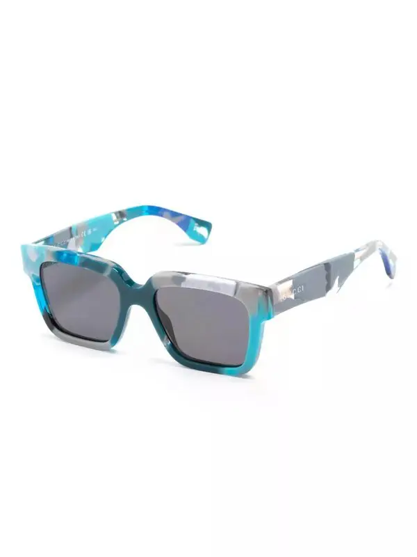 Gucci Square-frame Sunglasses - Blue