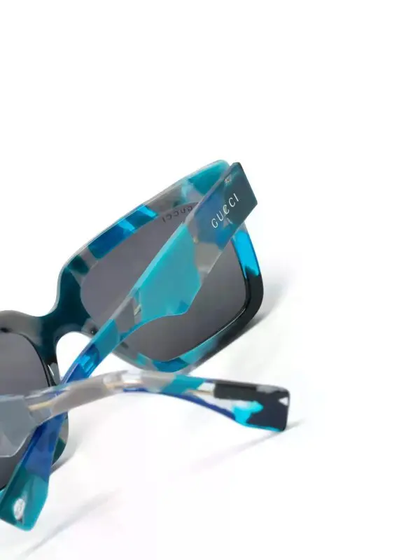 Gucci Square-frame Sunglasses - Blue