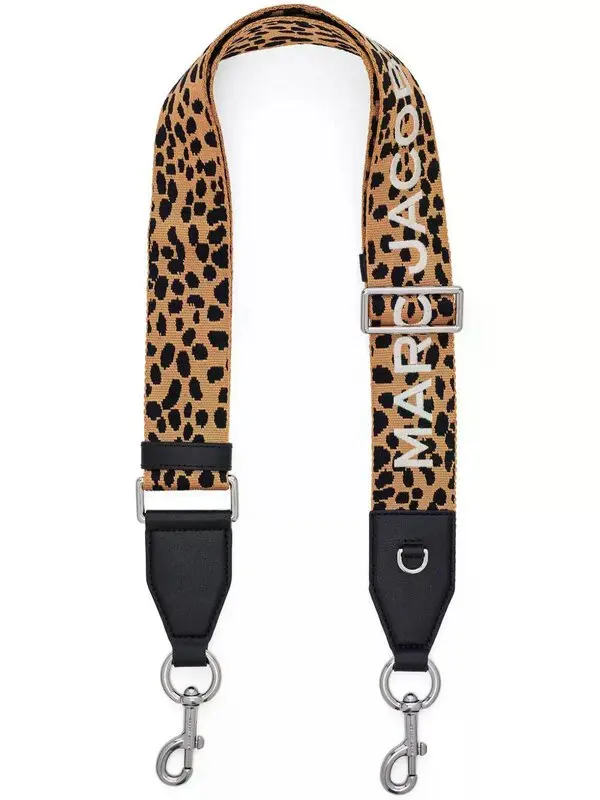 Marc Jacobs Cheetah Logo Strap - Brown