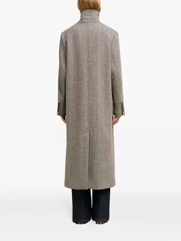 AMI Paris High-neck Virgin Wool Coat