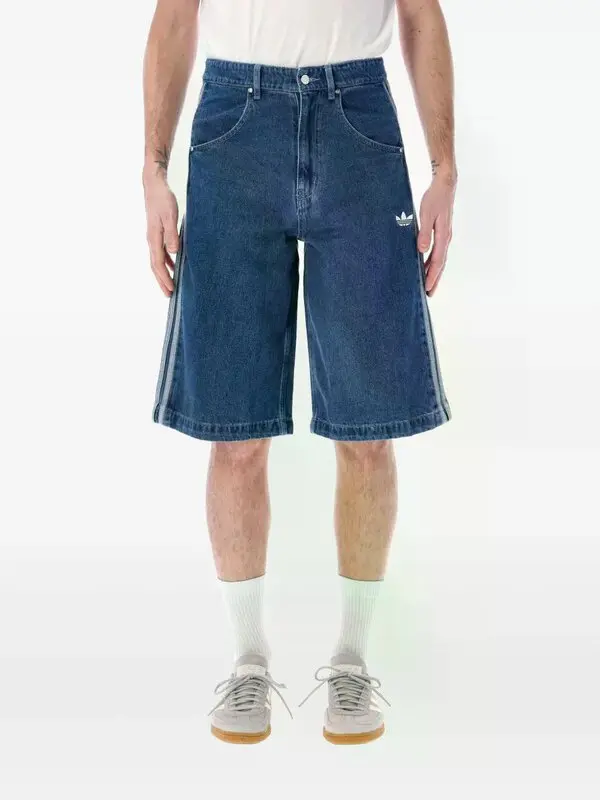 Adidas Wide-leg Denim Shorts