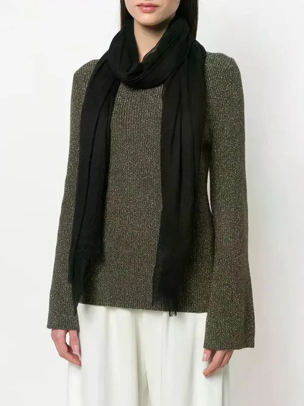 N.peal Ultrafine Pashmina Shawl Scarf - Black