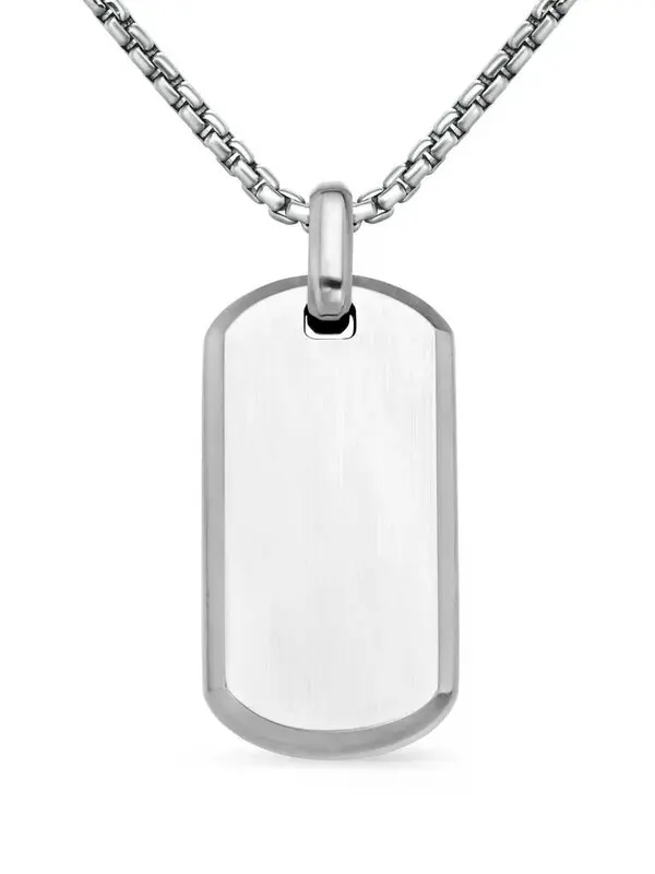 David Yurman Sterling Chevron Tag - Silver