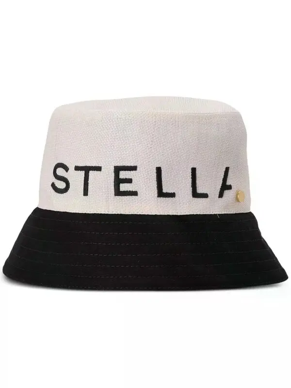 Stella McCartney Logo-print Bucket Hat - Neutrals