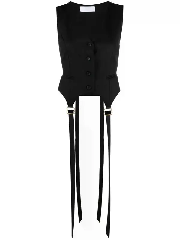 RXQUETTE Punky Tailored Waistcoat - Black