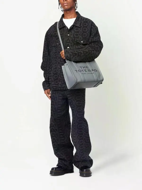 Marc Jacobs Leather Tote Bag - Grey
