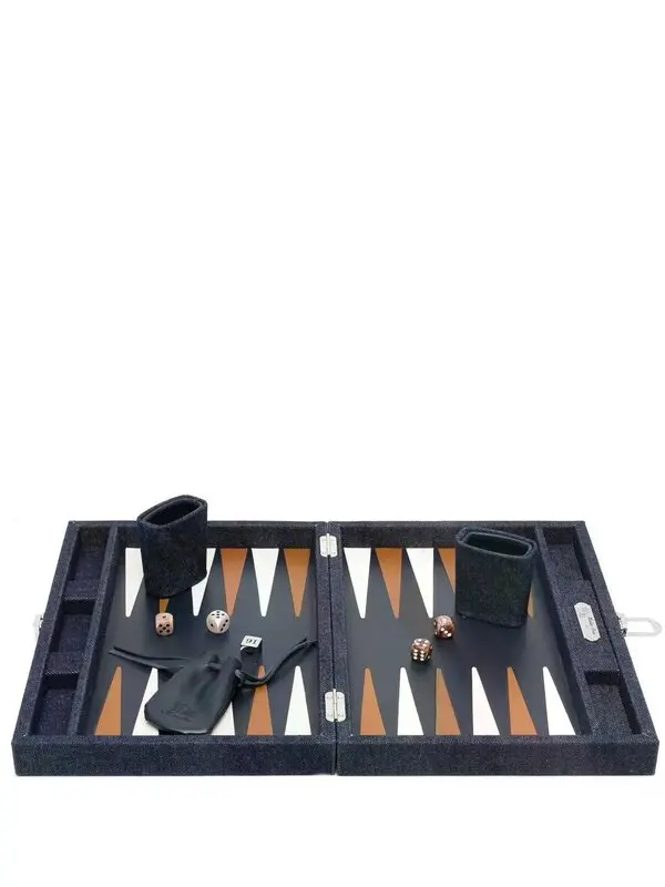 HECTOR SAXE Daniel Medium Backgammon Set - Blue