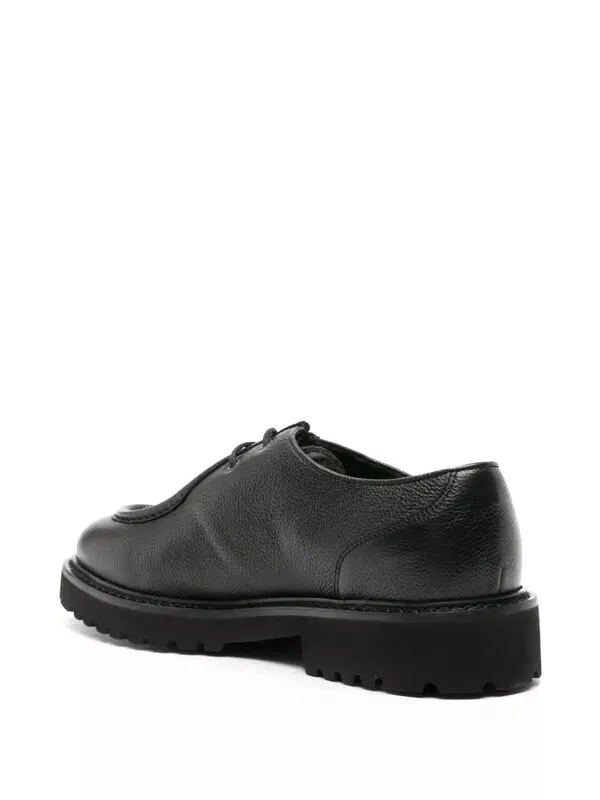 DOUCAL'S Grained Leather Derby Shoes