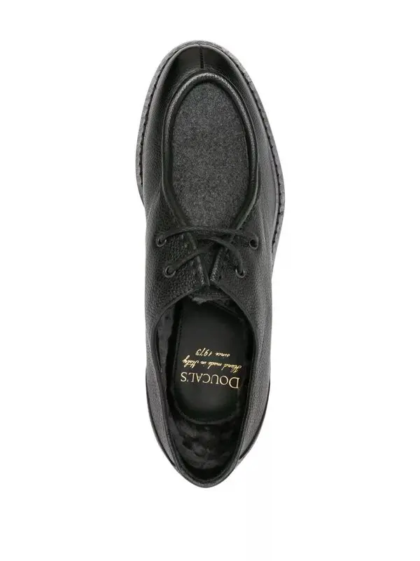 DOUCAL'S Grained Leather Derby Shoes