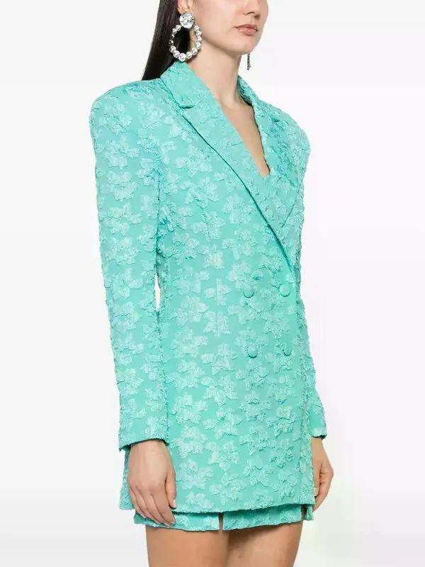ROTATE BY BIRGER CHRISTENSEN Textured Double-breasted Blazer