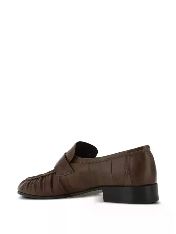 THE ROW Textured Leather Loafers