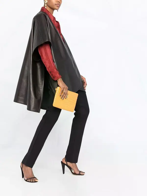 Valentino Garavani Draped Lambskin Cape
