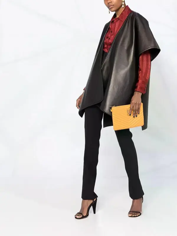 Valentino Garavani Draped Lambskin Cape