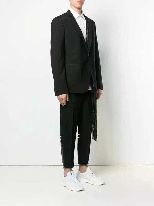 LES HOMMES Fringed Detail Blazer