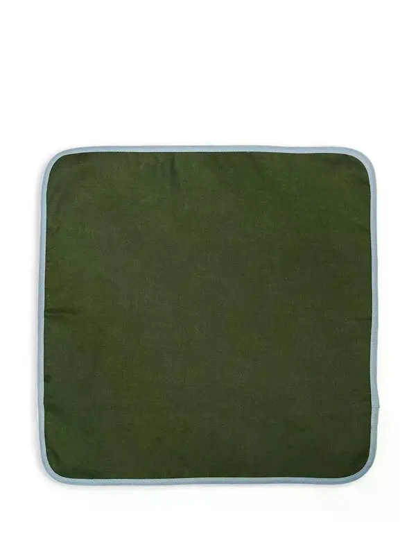 La DoubleJ Contrast Trimming Napkin Two-piece Set