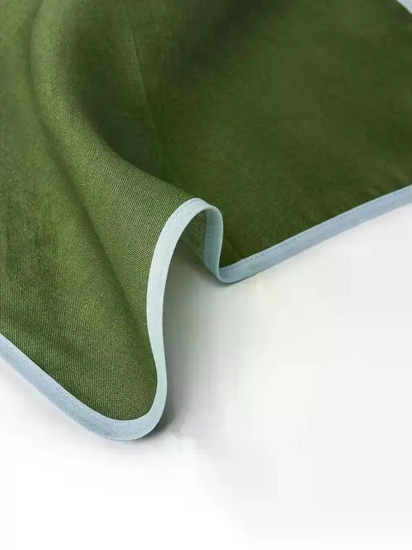 La DoubleJ Contrast Trimming Napkin Two-piece Set