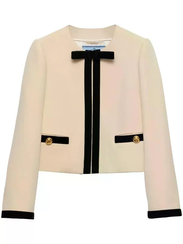 Prada Single-breasted Cropped Jacket