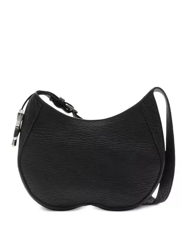 Burberry Grained Leather Shoulder Bag - Black