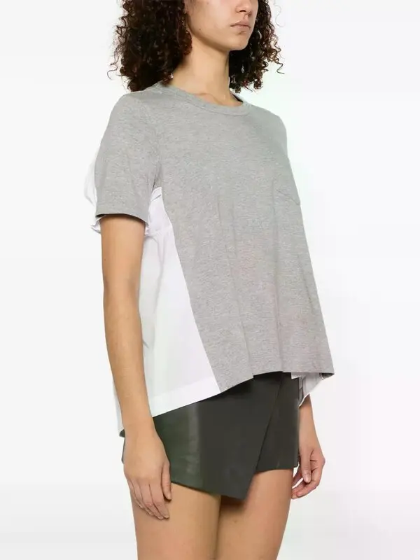 Sacai Contrast-panel T-shirt
