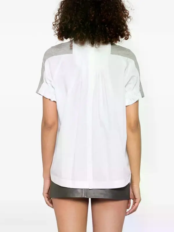 Sacai Contrast-panel T-shirt