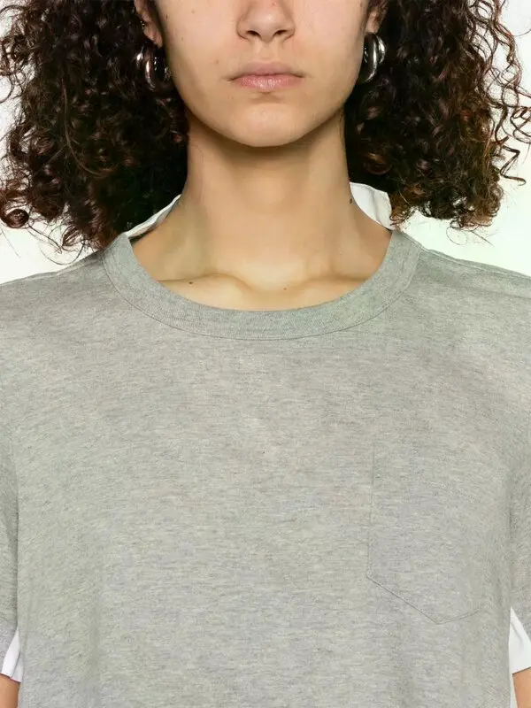 Sacai Contrast-panel T-shirt