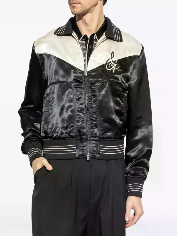 Amiri Logo-embroidered Bomber Jacket