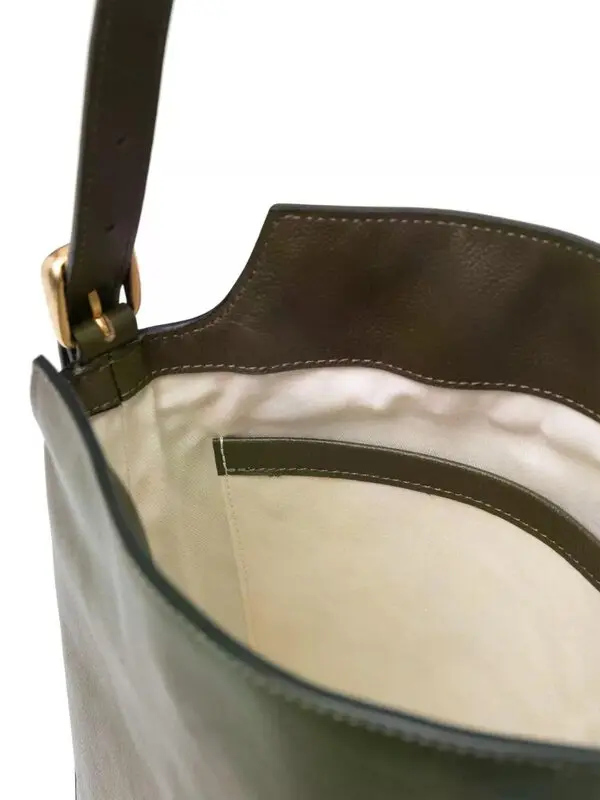 WANDLER Marli Leather Tote Bag - Green