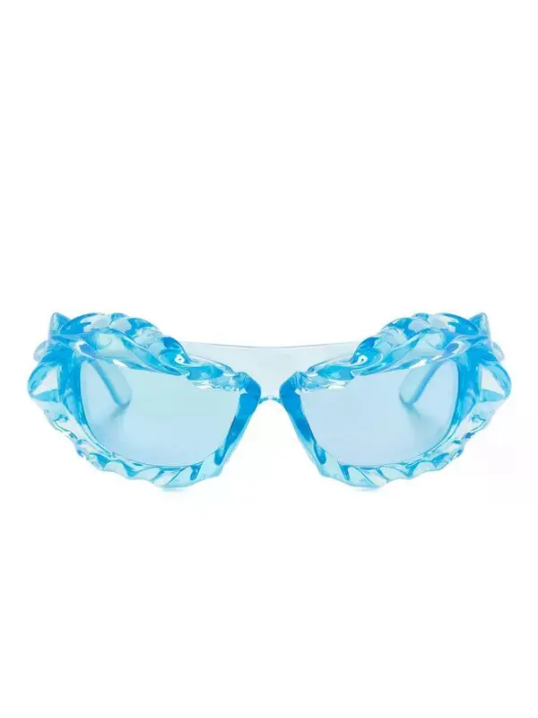 Ottolinger Twist-detail Sunglasses - Blue