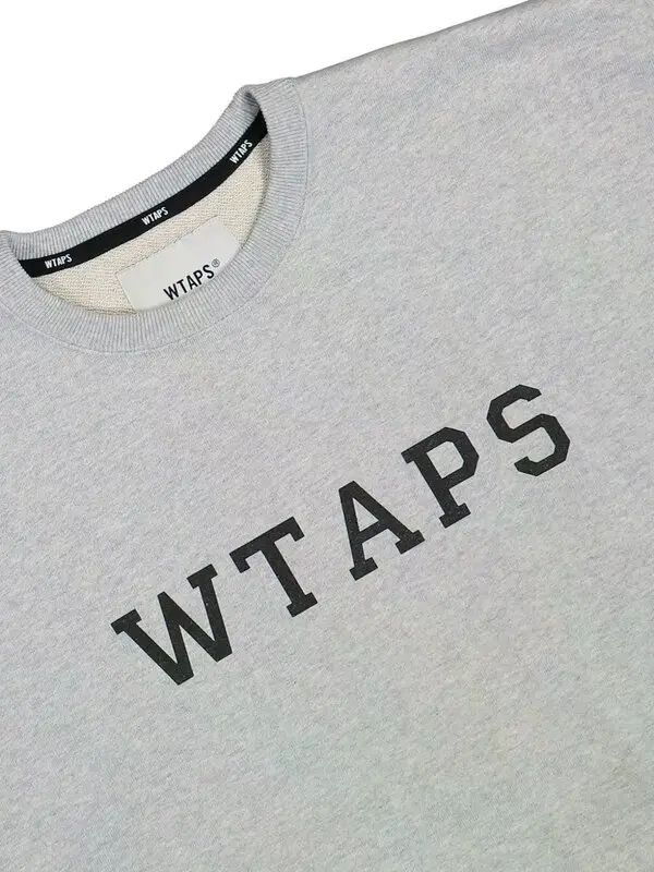 WTAPS Logo Print Cotton Sweatshirt