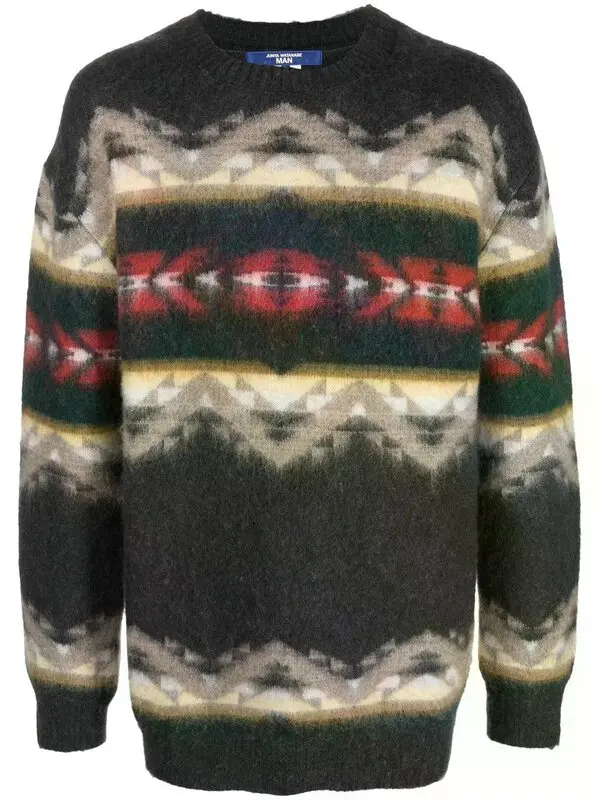 Junya Watanabe Intarsia-knit Oversize Jumper