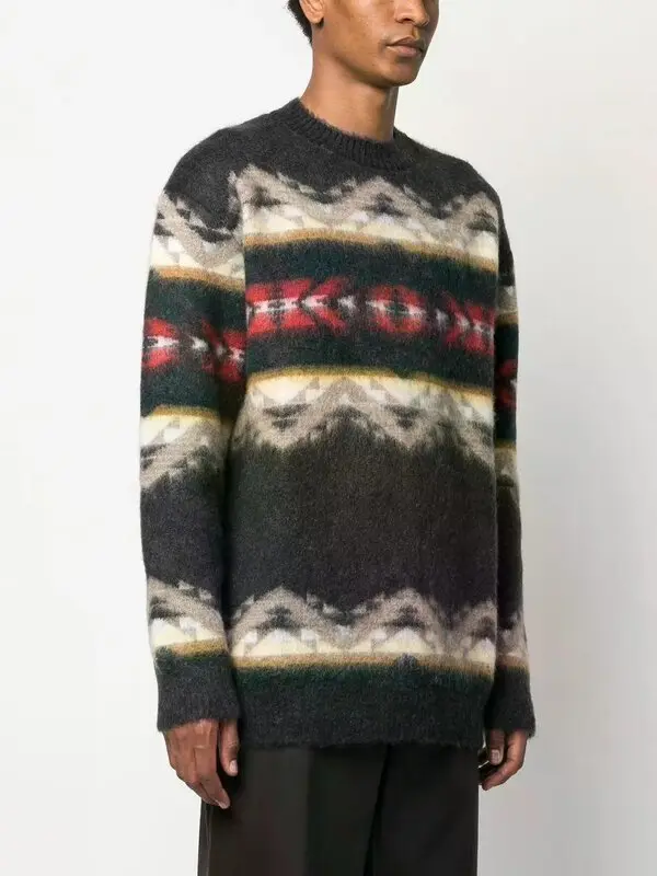 Junya Watanabe Intarsia-knit Oversize Jumper